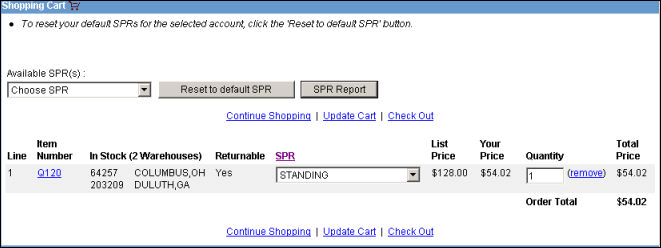Using Quick Order